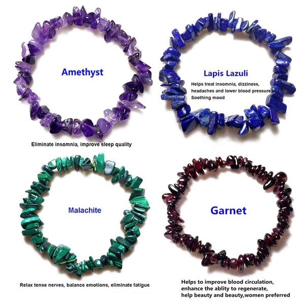 Natural Real Gemstone Bracelet | Healing Stones | Almas Collections ...